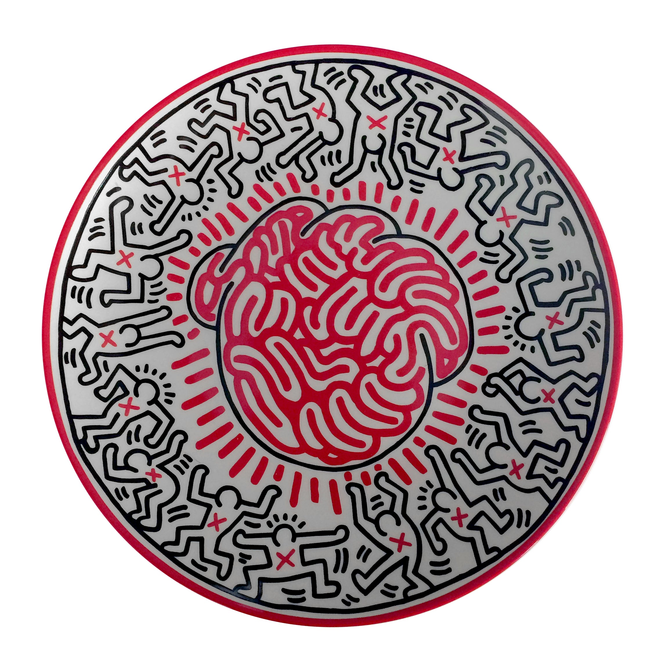 Keith Haring Plate Brain – Au Gant Rouge